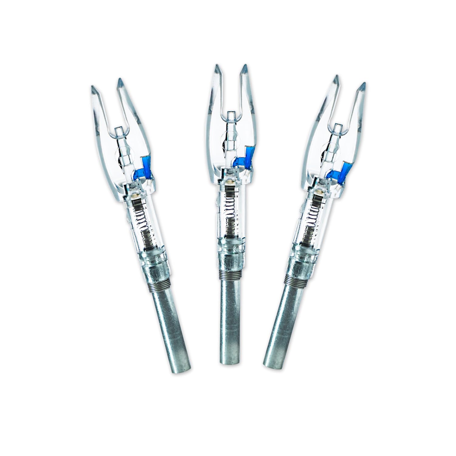 Halo Nock Micro Lighted Nocks for Archery & Bowhunting, Fits .165-.166 Internal Diameter Arrows, Blue, 3-Pack