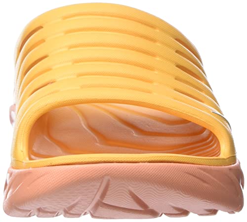 Hoka Ora Recovery Slide (Unisex) - Amber Yellow / Shell Coral - Size M9/W11