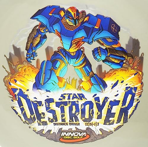 Innova InnVision Star Destroyer Distance Driver Golf Disc, Pick Color/Weight [Exact Color May Vary] Green (Bright) 173-175 Grams