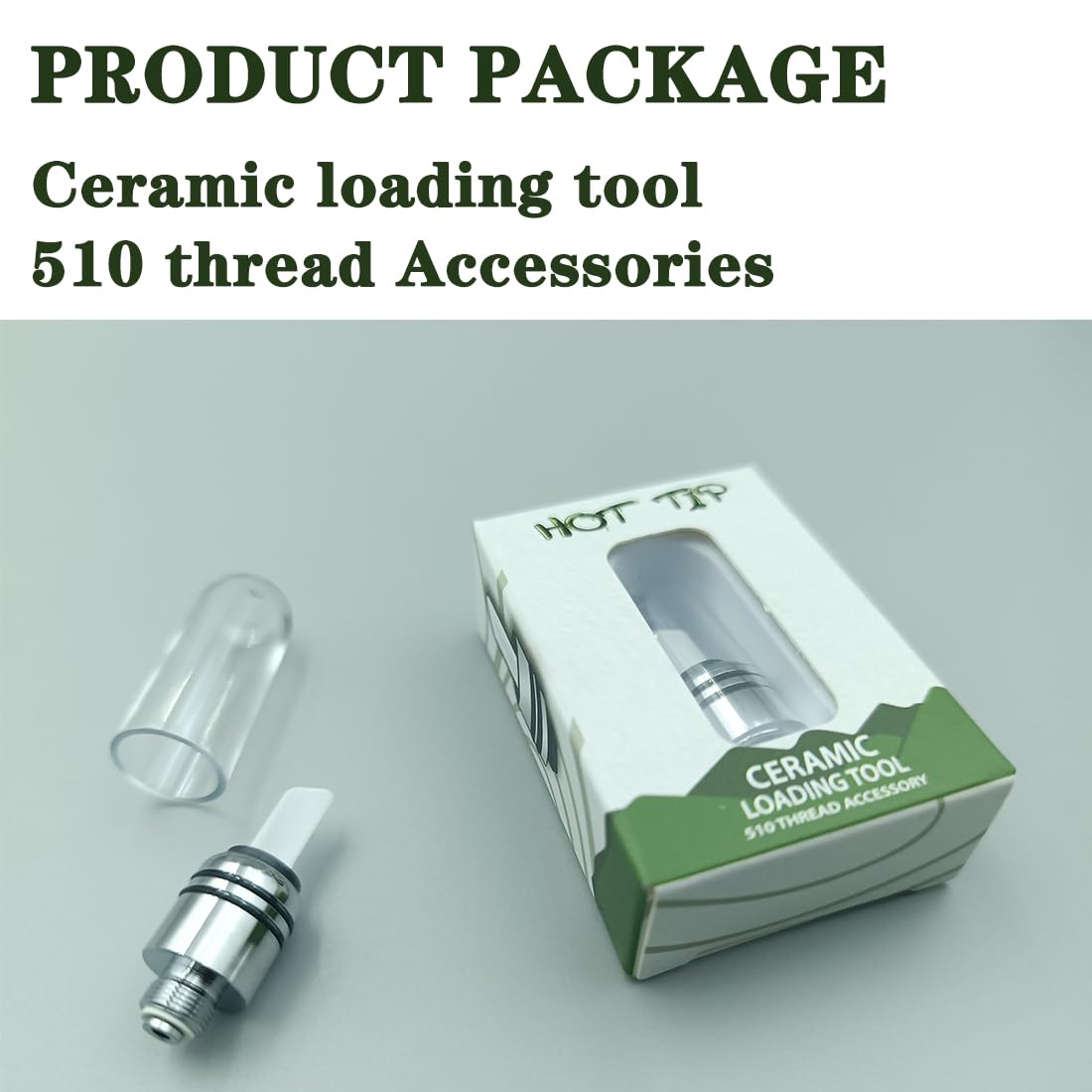 MengMain Ceramic Hot Knife Tip,Heating Multi-Tool Ceramic Knife Tip for Slicing Wax or Viscous oil etc (2-White)