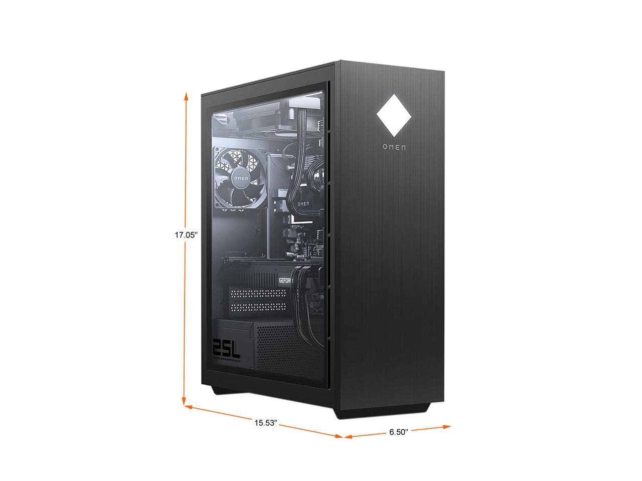 HP OMEN 25L GT12-0419 Desktop Intel Core i7-10700F 2.9GHz 32GB RAM 1TB SATA HDD 256GB SSD NVIDIA Geforce RTX 2060 Windows 10 Home (Renewed)