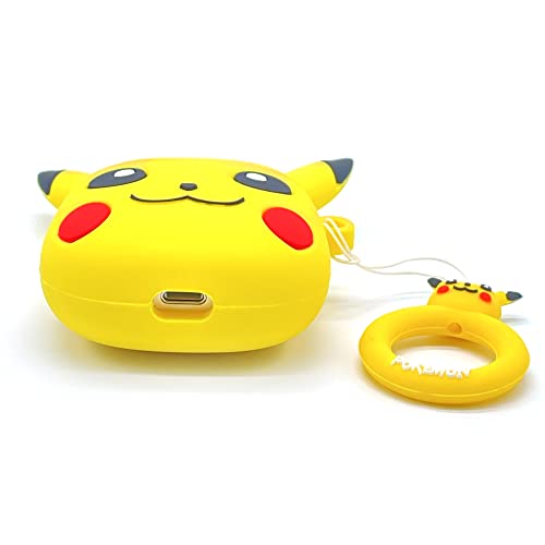 SGCOOG Cute 3D Cartoon Case for AirPods 1/2 (2016/2019 Release) Shockproof Protective Skin Accessories Silicone Cases Cover for AirPods 1&2 (Pika-Yellow-Chu)