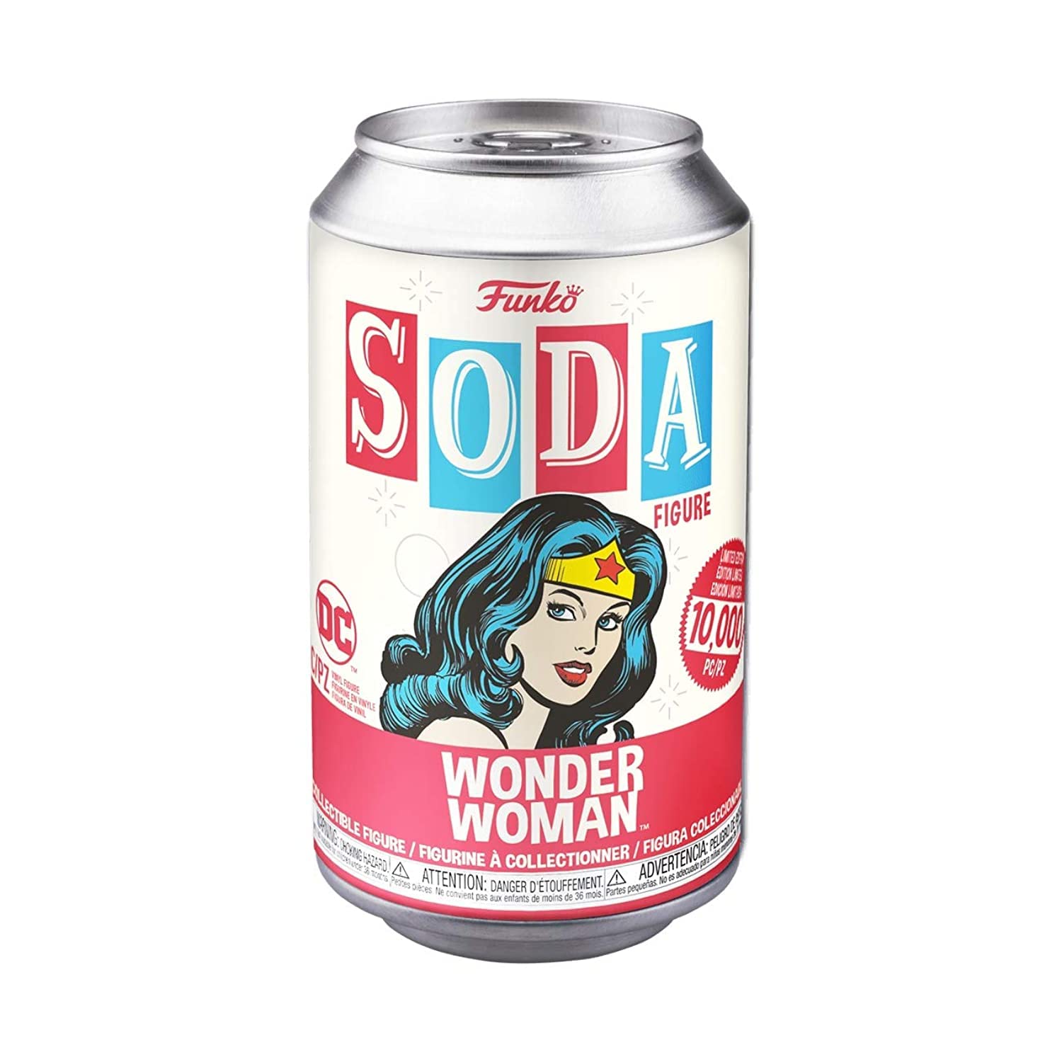 Funko Vinyl SODA: DC - Wonder Woman - 1/6 Odds for Rare Chase Variant - DC Comics - Collectable Vinyl Figure - Gift Idea - Official Merchandise - Toys for Kids & Adults - Comic Books Fans