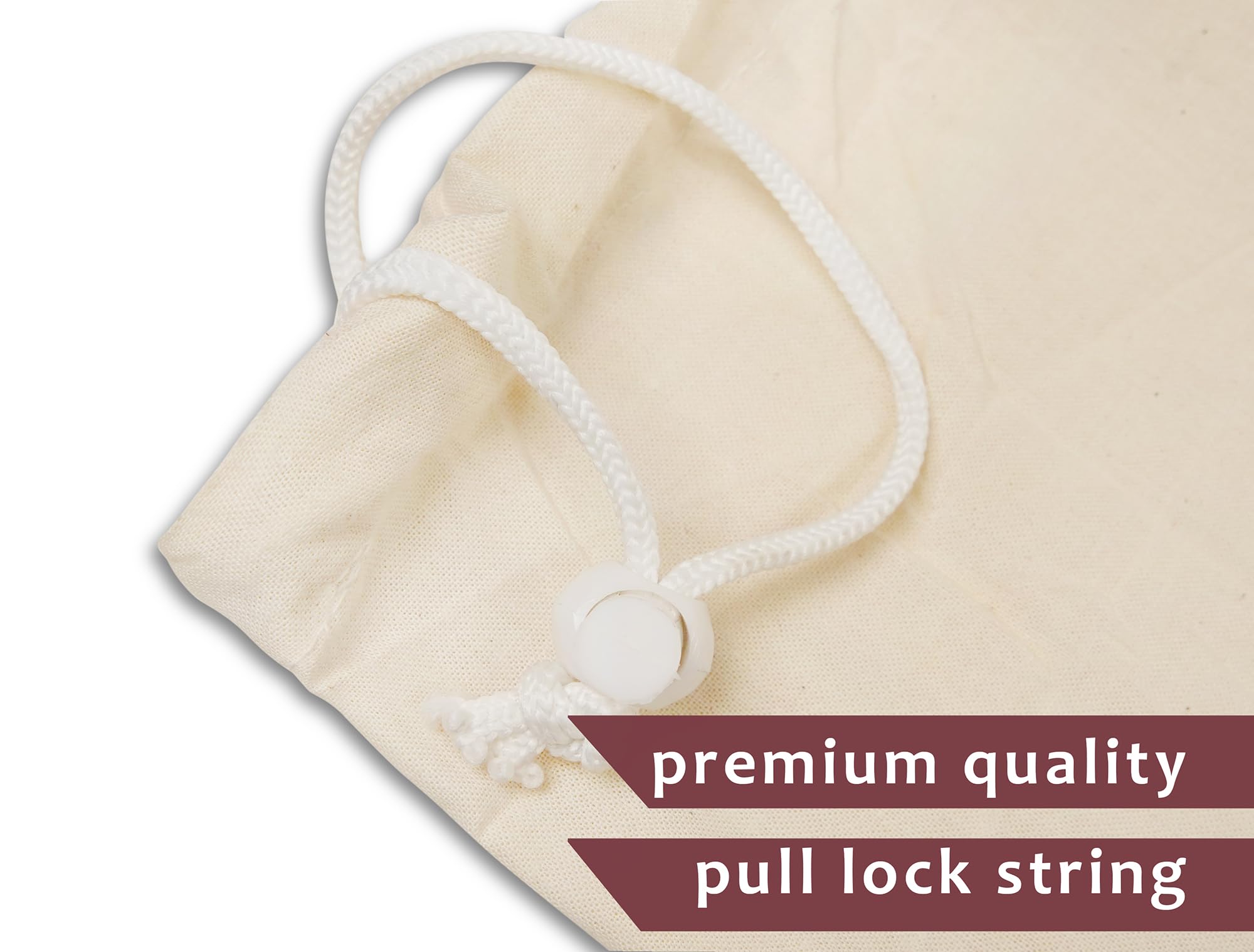 Lenenz 4 Pack Reusable Laundry Bags - 100% Cotton Multi Purpose Travel Laundry Bag - Durable & Machine Washable - Large Laundry Bag 28 x 36"