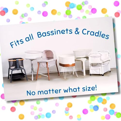 First Essentials Bassinet Cradle Mattress Pad (Oval, 12X26) for Newborn Comfort Breathable Easy Clean Hypoallergenic Waterproof Made in USA