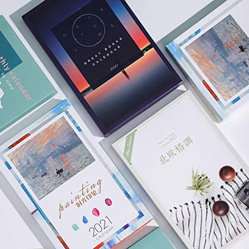 Desk Calendars 2021 Calendar Stand-up Calendar Desk Calendar with Splint 12 Months Mini Calendar,Can Be Customized Individually Calendar Calendars (Color : [Customized Models])