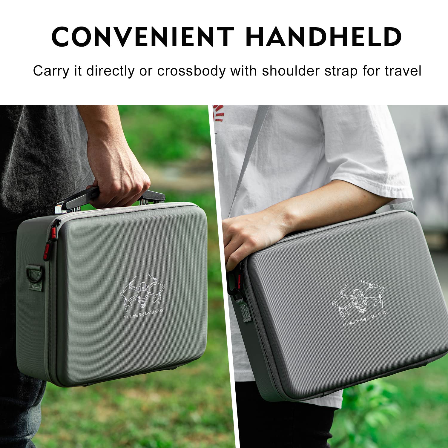 GLGLMA Carrying Case for DJI AIR 2/2S Drone Accessories Storage Bag Hard Case Pressure Resistance Waterproof Large Capacity