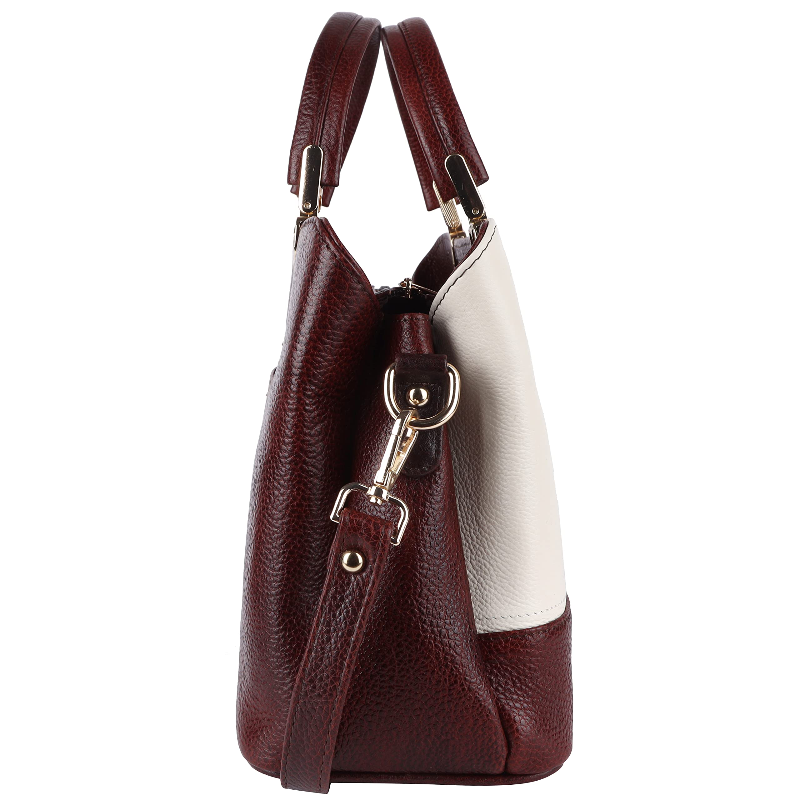 Hammonds Flycatcher Genuine NDM Leather Women Handbag|WB3006V, BROWN, M