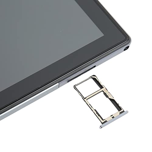 lennis 4G LTE Tablet, 10.1 Inch IPS 100‑240V 4GB 64GB Dual SIM Dual Standby 10.1 Inch Tablet Octa Core for Study (UK Plug)