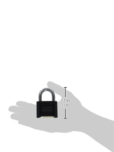Master Lock 178D Set-Your-Own Combination Padlock, Die-Cast, Black (Pack of 2)