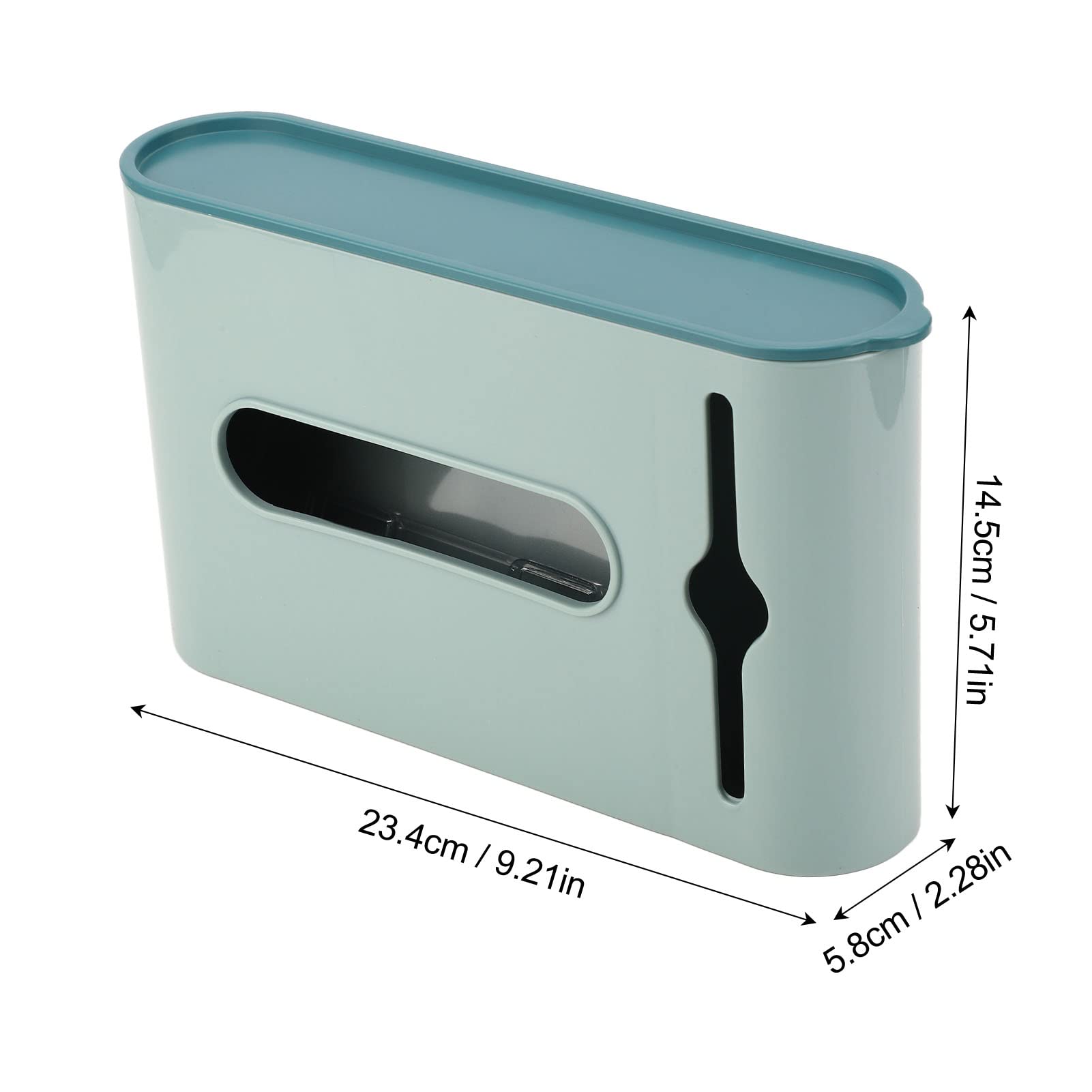 Extra Large Trash Bag Dispenser Roll Holder,Wall Mount Kitchen Cabinet Organizer Storage Box Holder,Grocery Bag Dispenser Large Capacity Dustproof Lid Plastic Bag Organizer for Kitchen Bedroom(gr