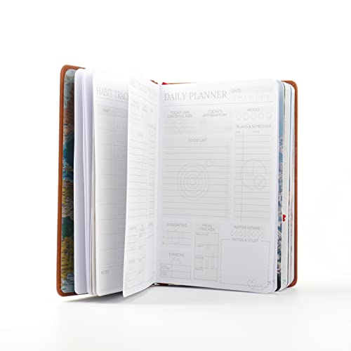 EcuaTerra Undated Daily Planner 2023-2024 - Productivity Agenda 2023-2024, Habit Tracker, Work Planner Organizer Notebook, to Do List Notebook, Gratitude & Goals Journal, Inspiring Quotes