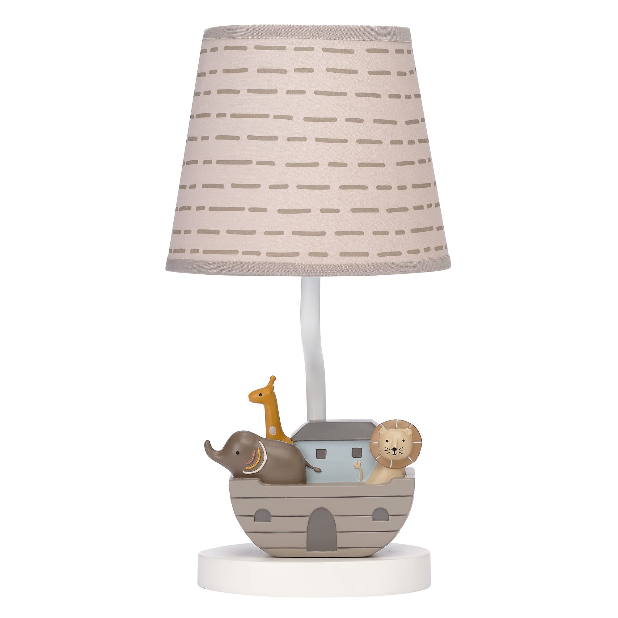 Lambs & Ivy Baby Noah Ark/Lion/Giraffe/Elephant Nursery Lamp with Shade & Bulb