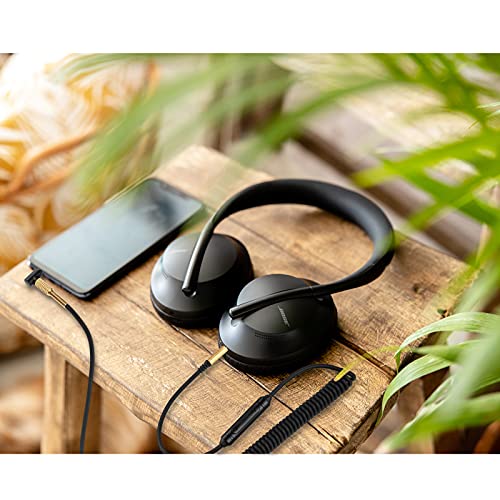 weishan QC35 Coiled Audio Cable Replacement for Bose 700 Quietcomfort 35 II/35/25 On-Ear 2/OE2i Soundtrue/Soundlink, in-line Mic Control Headphone Cord Works on iOS/Android 8ft