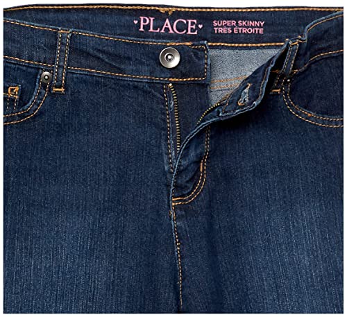 The Children's Place Girls Super Skinny Jeans,Black Wash/Dk Twlight/Victory Blue Wash/Sky Wash 4 Pack,8