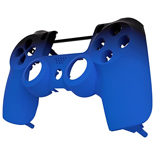 eXtremeRate Shadow Blue Soft Touch Custom Faceplate Shell Compatible with ps4 Slim Pro Controller CUH-ZCT2 JDM-040/050/055 - Controller NOT Included