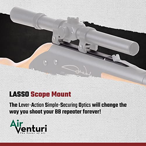 Western Justice Lasso Scope Mount, Aluminum Air Gun Mount Attachment