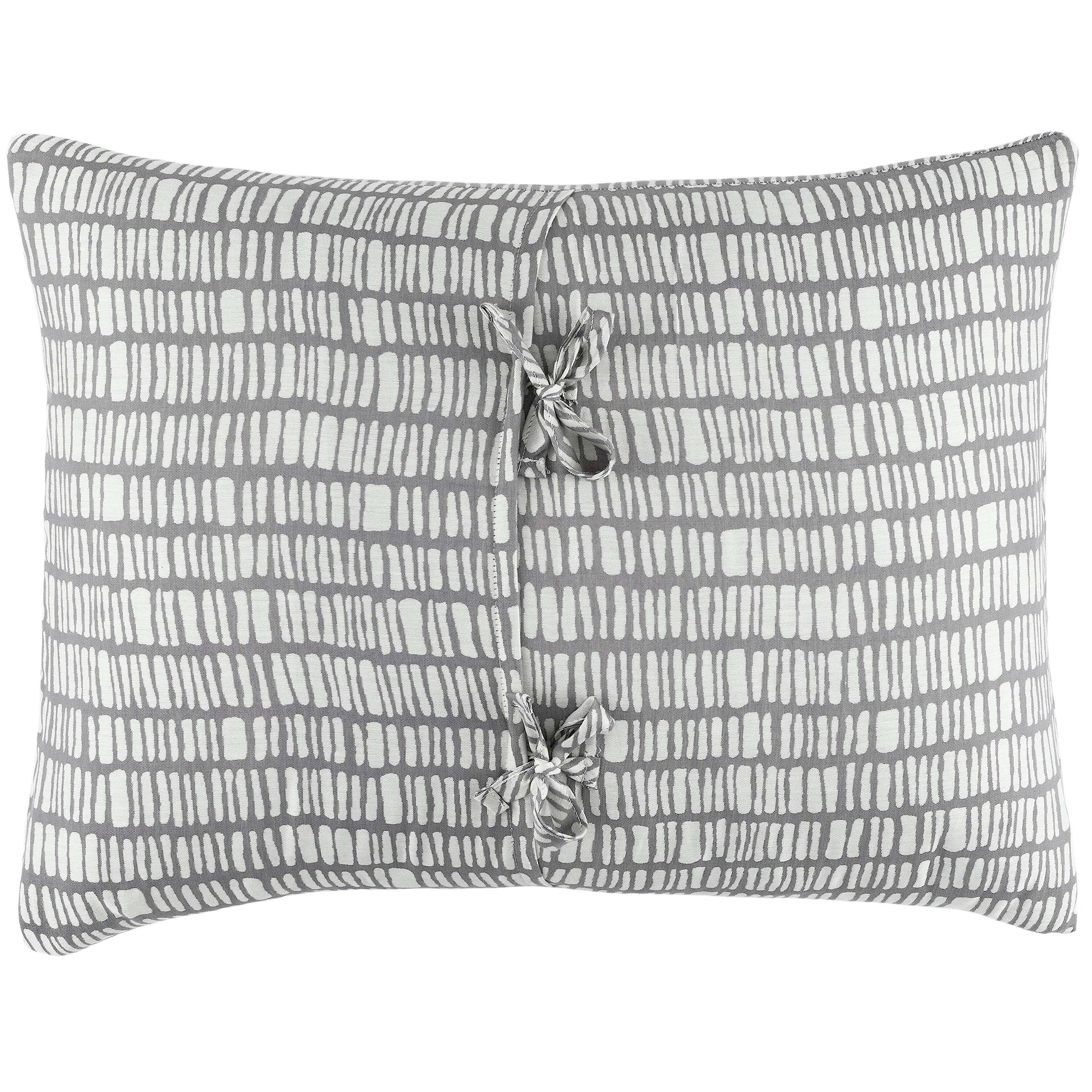 Pine Cone Hill Talus Granite Duvet Sham, Standard Size, Grey Graphic Pattern