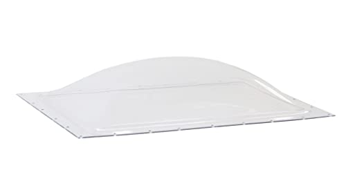 SCT RV Skylight Bundle - Clear Outer Dome 14" x 22", Flange 17" x 25" and Inner Dome with Window 14" x 22" + Dicor 501LSW-1 Lap Sealant