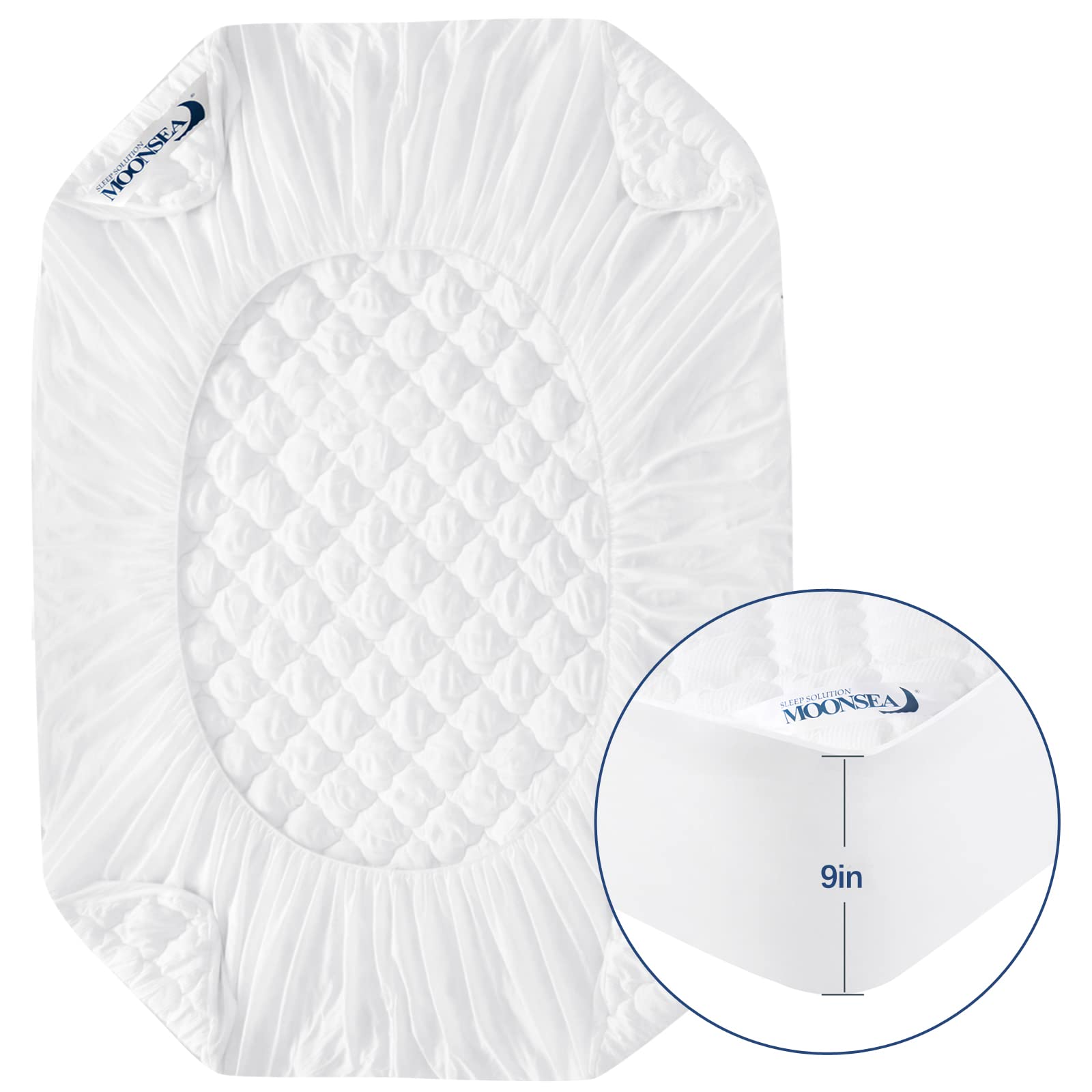 Kids Travel Air Mattress Pad Cover Protector Waterproof, Compatible with Intex Kidz Inflatable Raised Frame Camping Air Mattress