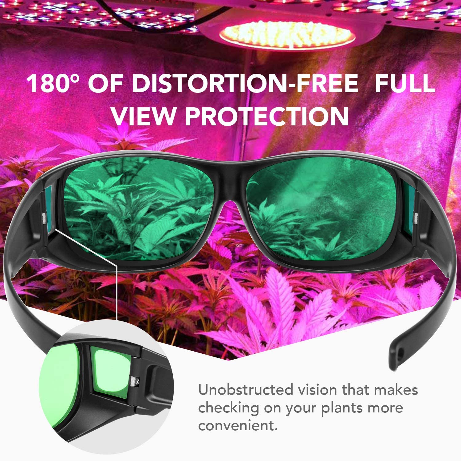 iPower 3-in-1 HPS MH & LED Room Glasses, Indoor Hydroponics for Intense Bright Grow Light, 1 Pack
