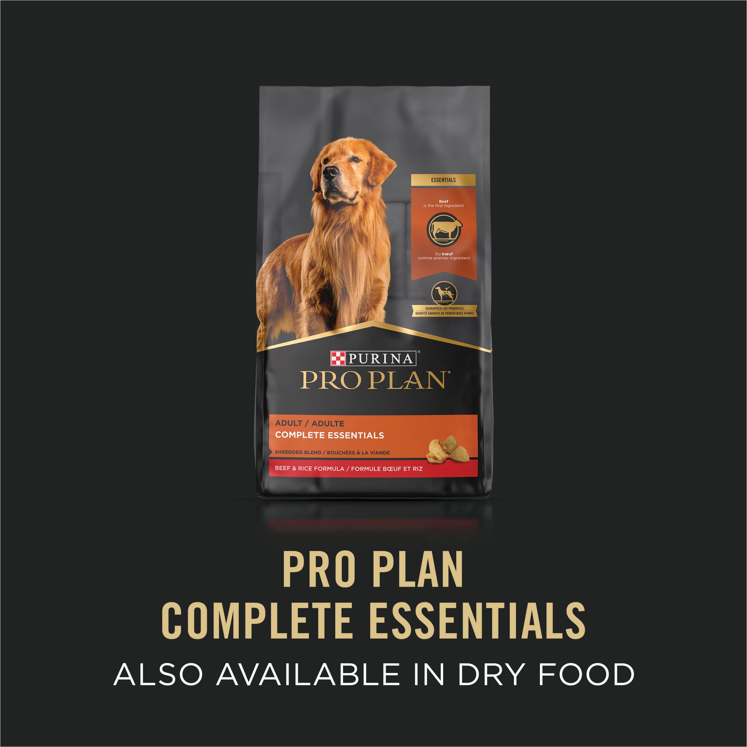 Purina Pro Plan Dog Food Grain Free Classic Pate, Beef and Chicken Entrée - (Pack of 12) 13 oz. Cans