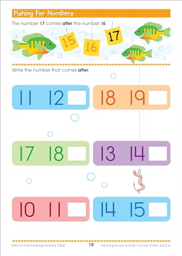 School Zone - Math Readiness Workbook - 64 Pages, Ages 5 to 7, Kindergarten to 1st Grade, Telling Time, Counting Money, Addition, Subtraction, and More (School Zone I Know It!® Workbook Series)