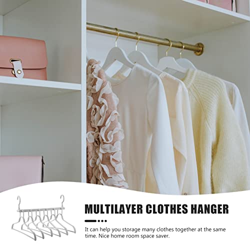 Tofficu Space Saver Hangers Hangers Space Saving Multifunctional Rotatable Plastic Clothes Rack Foldable Clothes Rack for Room Organization Hangers Space Saving