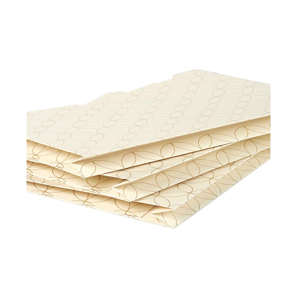 Erin Condren Designer Accessories - Expanding File Folders - Metallic Mid Century Circles, Set of 3. Features Tabbed, Gusseted File Folders Measuring 9.5 x 11.75" (2" Expansion)
