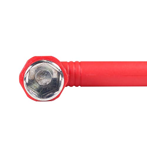 Geelife Skateboard Tool and Cleaner All-in-one Multi-Functional T Skate Tool, Allen Key and Grip Tape Eraser (Red)