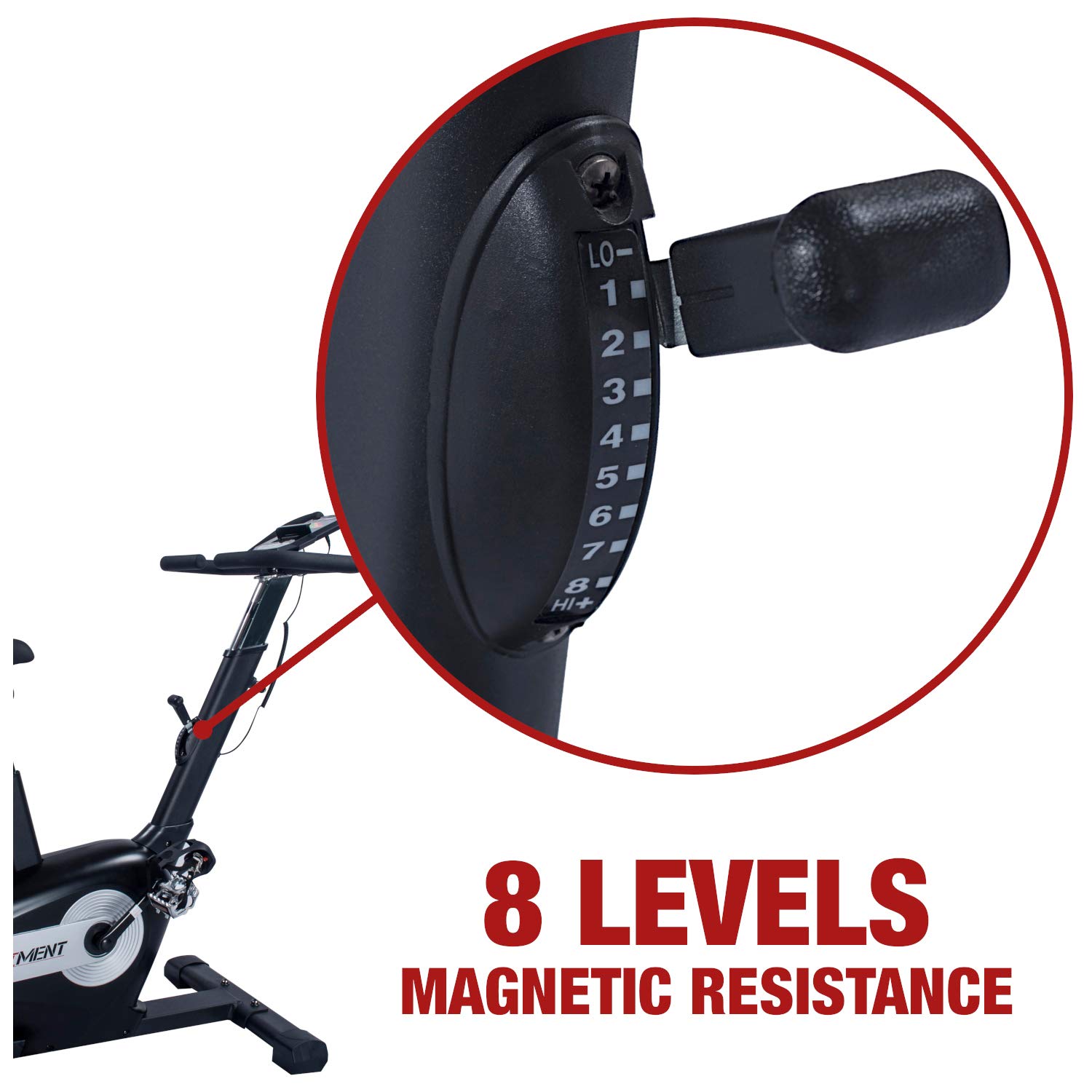 EFITMENT Rear Drive Magnetic Indoor Exercise Bike with LCD Monitor, 242 LB Max Weight and Tablet Holder- B015