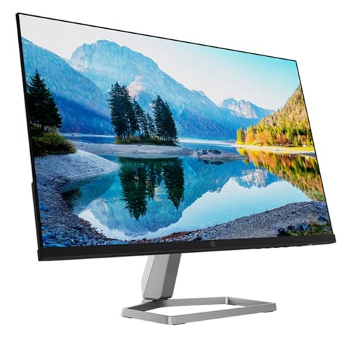 HP M24fe FHD Monitor 23.8-inch IPS AMD FreeSync 5ms GtG Response Time Eyesafe Certified On-screen Controls Low Blue Light Mode Anti-Glare, Black (Renewed)