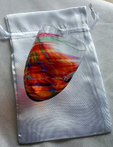 Jewish Wedding Glass to Break - Blue and Purple