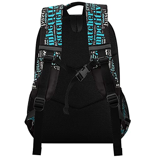 Glaphy Baseball Backpack Laptop School Bag Lightweight Daypack Bookbags for Men Women Teens Kids