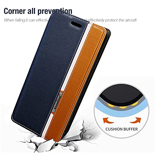 Shantime for Infinix Zero X Case, Fashion Multicolor Magnetic Closure Leather Flip Case Cover with Card Holder for Infinix Zero X Pro (6.67β)