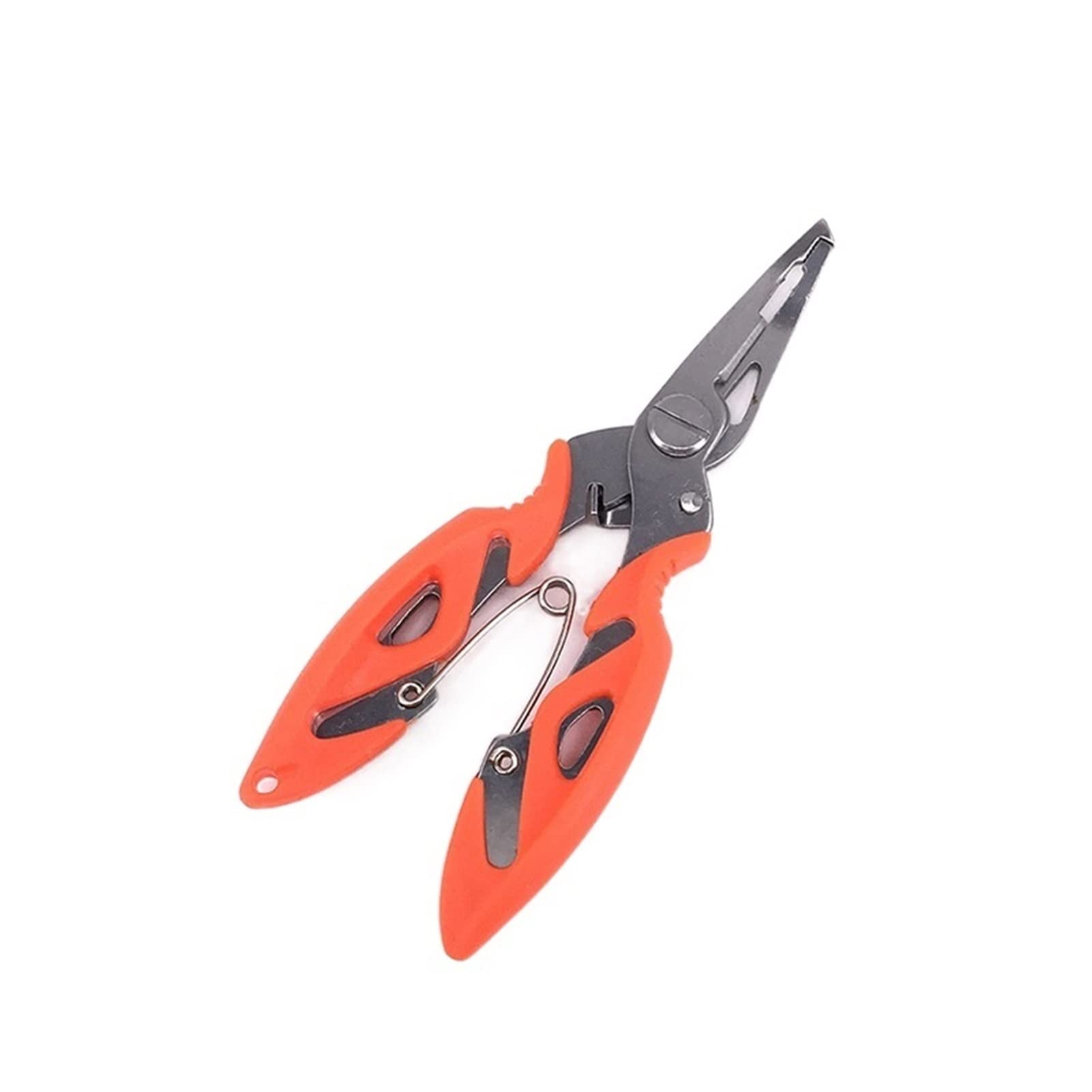 DFSYDS Luya Pliers-Multifunctional Fishing Pliers Scissors Braided Line Bait Knife Hook Remover Fishing Tackle Tools (Color : Orange)