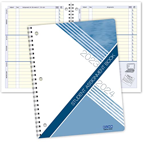 Elan Publishing Company Dated Student Planner: for Middle or High School August - June Dated for 2023-2024 Academic Year