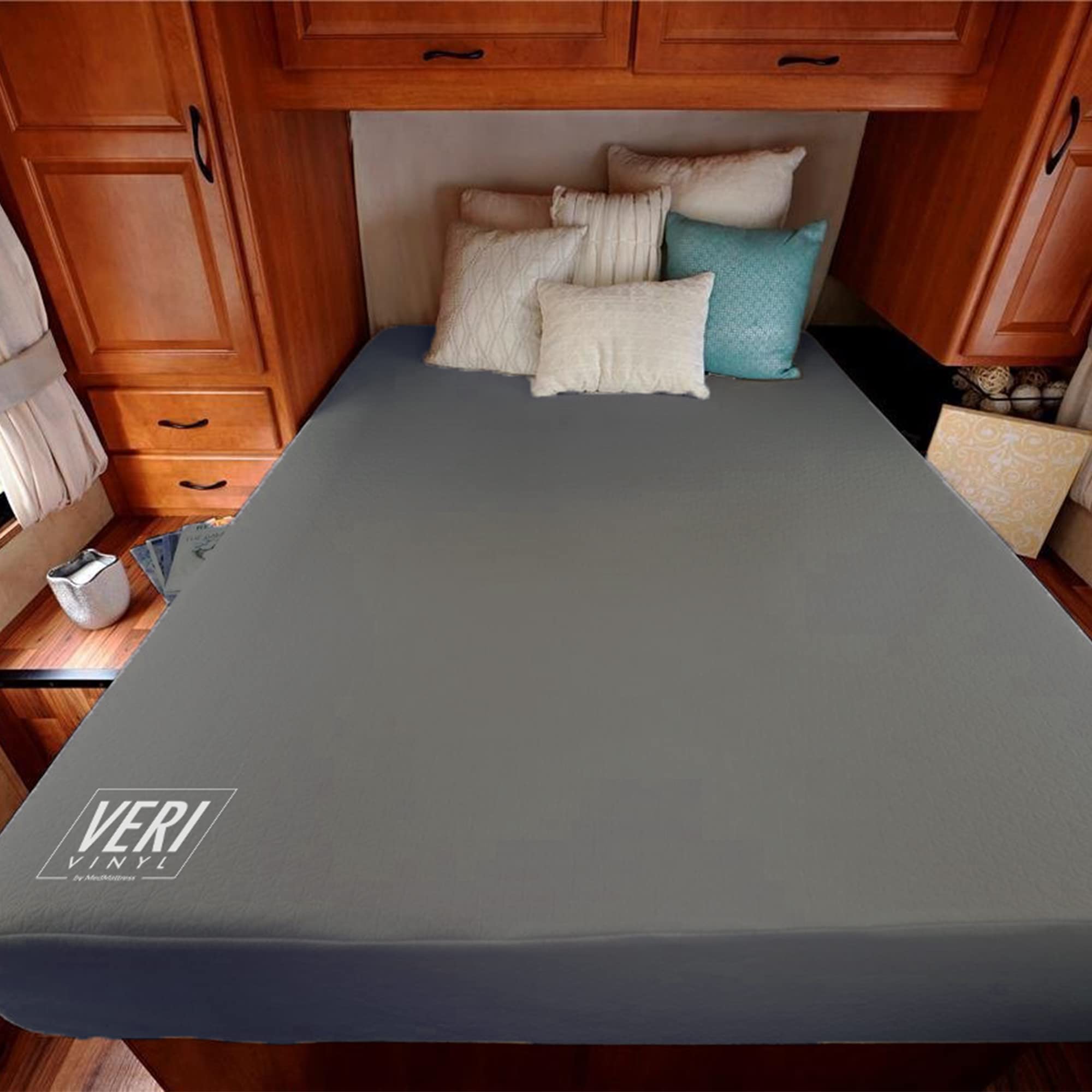 Veri Vinyl Foam Waterproof Camp Mattress - Stain Resistant, Camping, Shelter, RV, Dorm, Incontinence Mattress⦠(30" x 74" x 4")