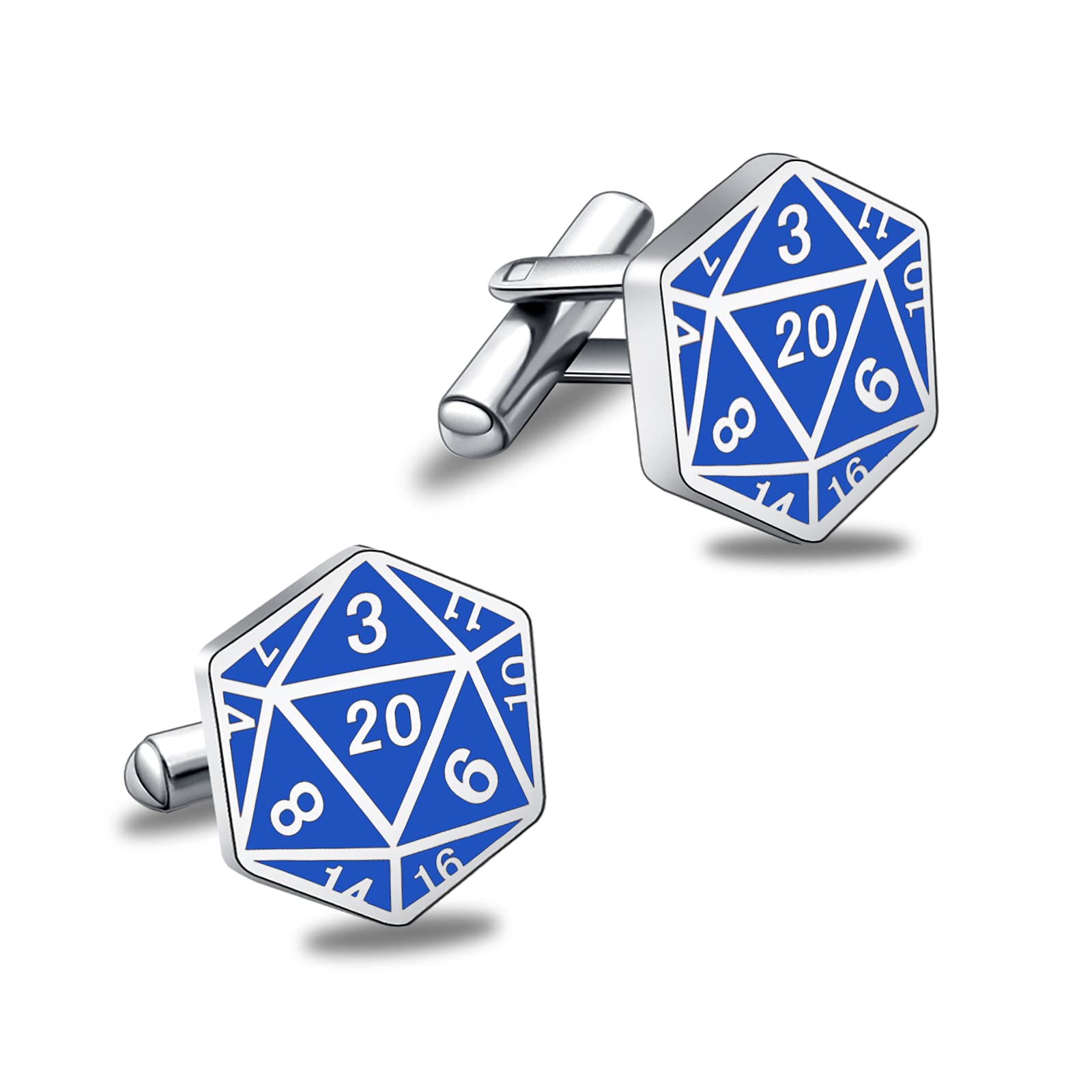DGHMHD Dungeons and Dragons Cufflink Dungeon Master DND Dragon Masters Gift Birthday Gifts for Men Boyfriend (S+BACK)