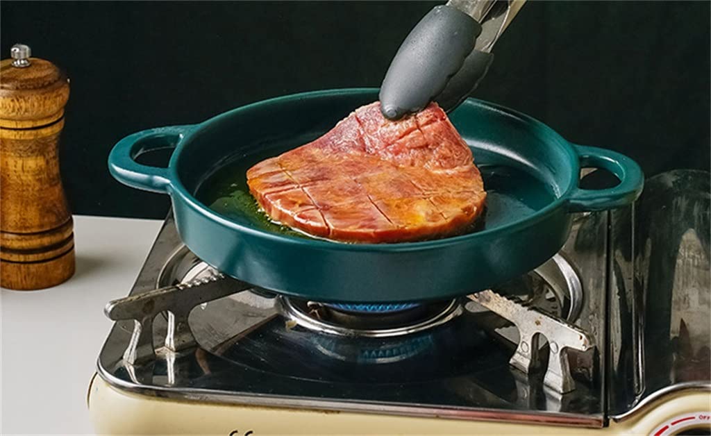 DHTDVD Ceramic Bakeware Cooking Pan Non-Stick Sauce Pans Nordic Dinner Set Japanese Jam Omelet Pot Egg Steak Tray (Color : Black-JoJo's Bizarre Adventure1, Size : 1pcs)