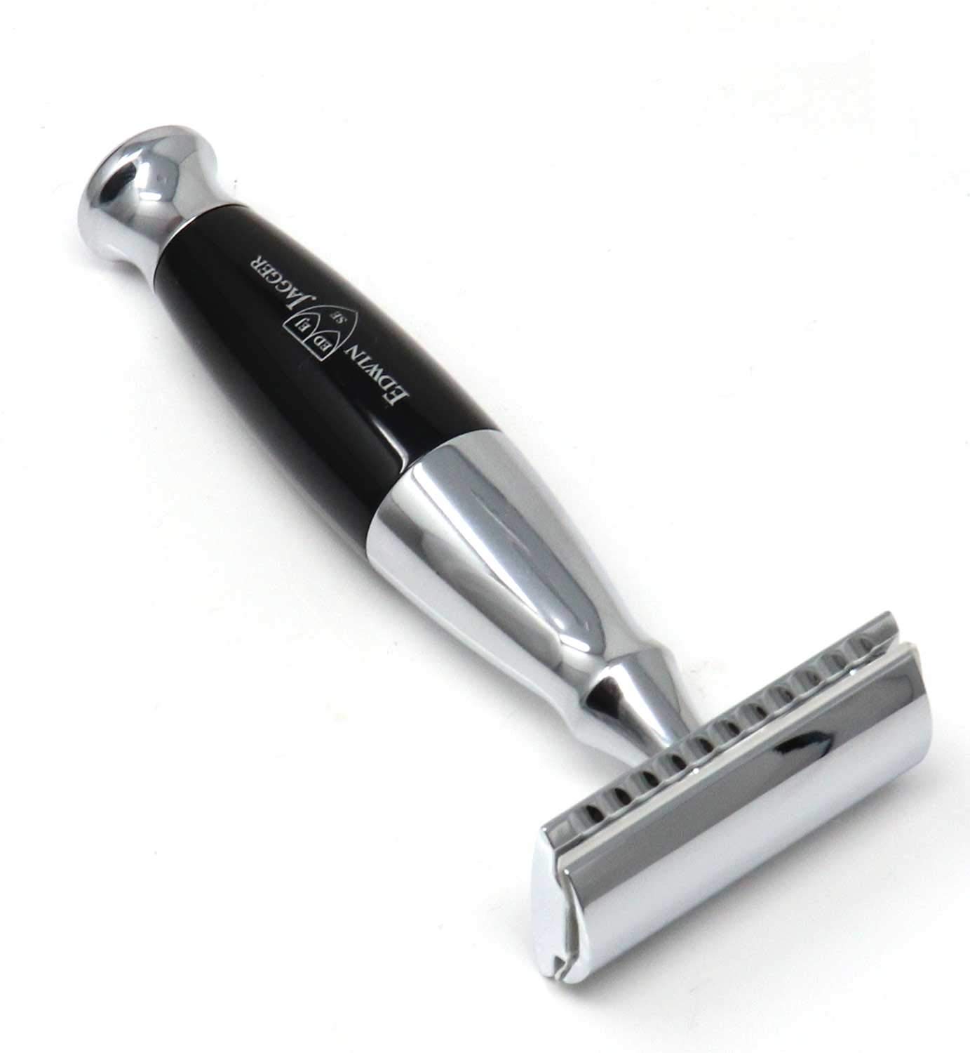 Edwin Jagger Chrome DE Safety Razor- Diffusion 36 Series (Black)