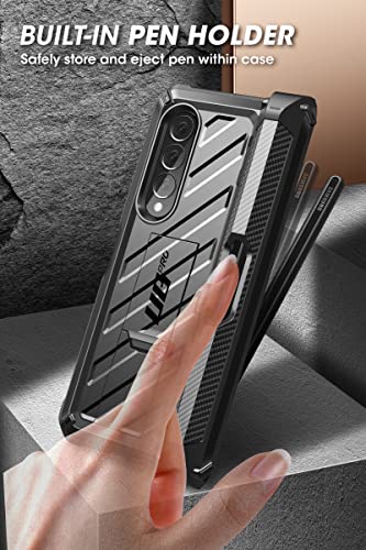 SUPCASE Unicorn Beetle Pro Case for Samsung Galaxy Z Fold 4 5G (2022), Full-Body Dual Layer Rugged Case with Built-in Screen Protector & Kickstand & S Pen Slot (Black)