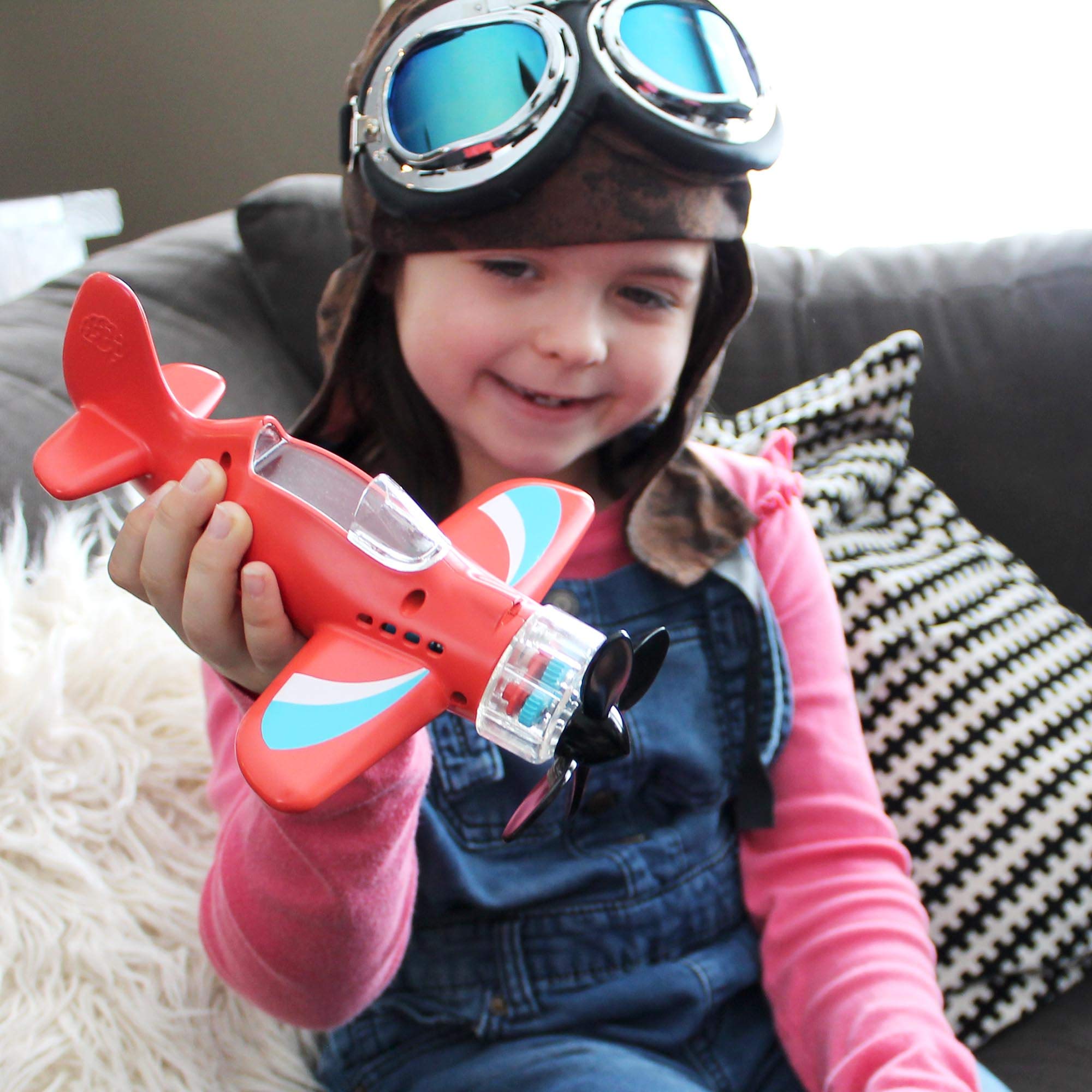 Fat Brain Toys 50133 Toy Aeroplane, Red