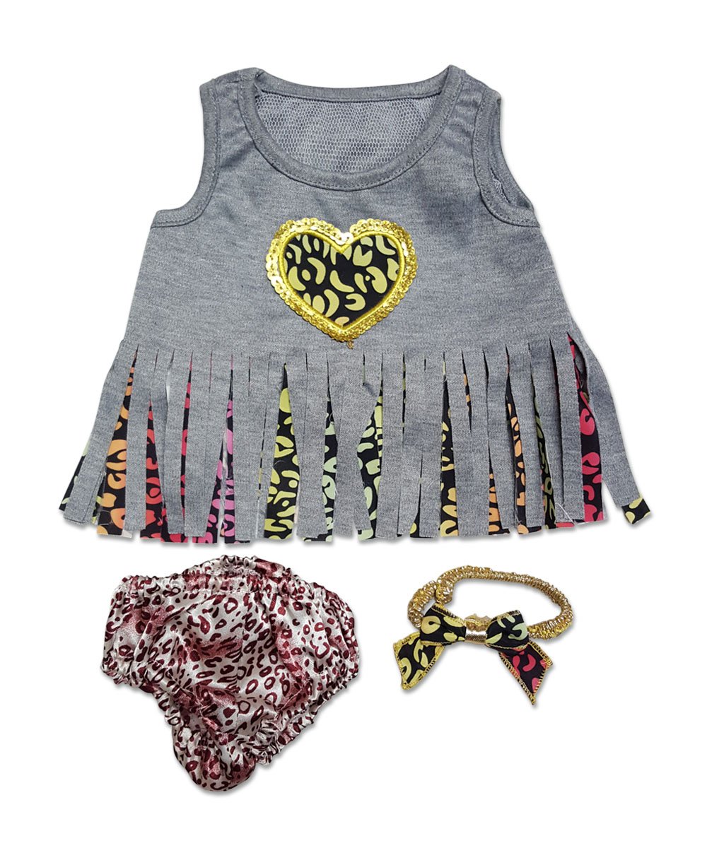 Wild and Free Party Outfit Fits Most 14" - 18" Build-a-Bear and Make Your Own Stuffed Animals