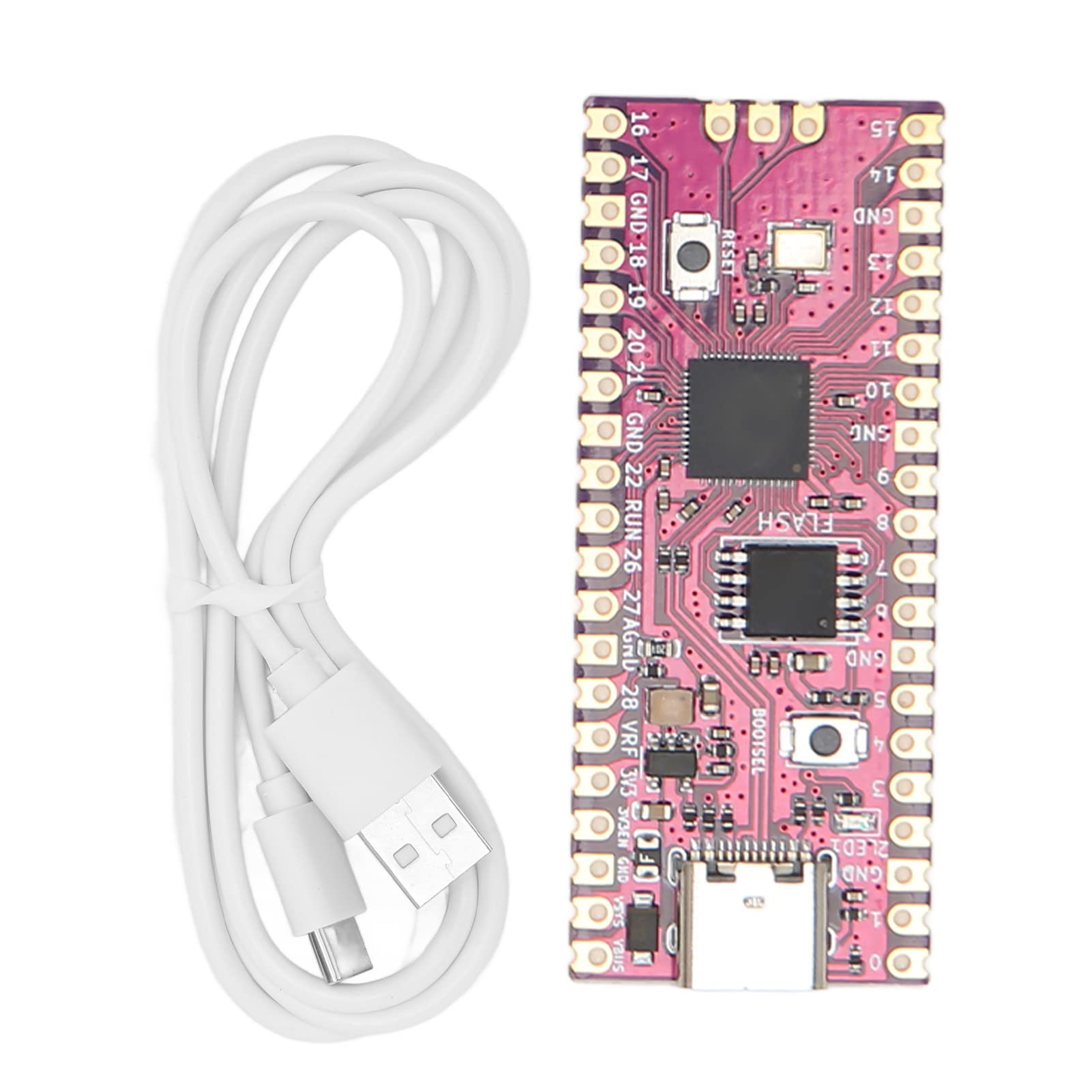 Microcontroller Board for Raspberry Pi Pico RP2040, Dual Core ARM Cortex M0+Processor Flexible Microcontroller Module