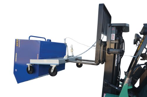 Vestil P-HOP-1.5 Portable Tilt Refuse Hopper, Steel, 2000 lb. Capacity, 49-3/8 x 53-3/8 x 52-7/8 inches (H x W x D)