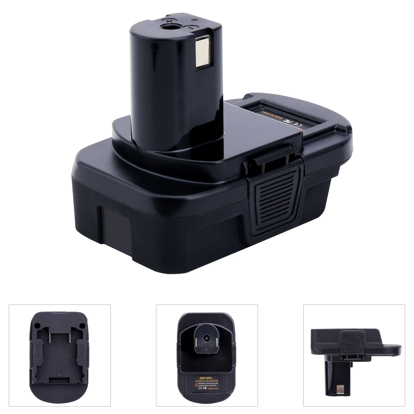 ELEFLY DM18RL Battery Adapter Converter Compatible with Dewalt 20V Battery & M18 Battery, Replacement for Ryobi 18V Battery ONE+ Tools P108 P189 P190 P197 PBP005