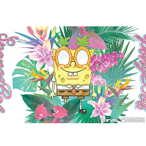 Tervis Nickelodeon⢠- SpongeBob SquarePants Triple Walled Insulated Tumbler Travel Cup Keeps Drinks Cold & Hot, 30oz - Stainless Steel, Tropical