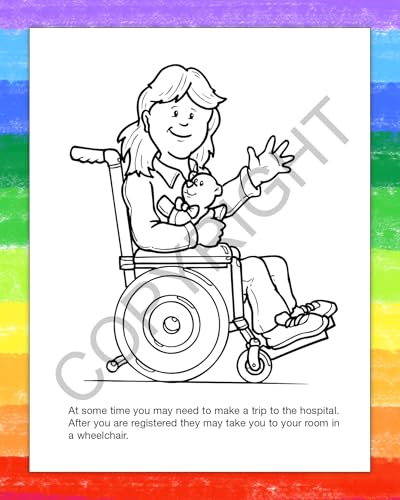 ZOCO - A Trip to The Hospital - Coloring Books (25 Bulk Pack, Without Crayons) - Hospital Supplies for Kids - Educational Games, Puzzles, Fun Activities for Kids