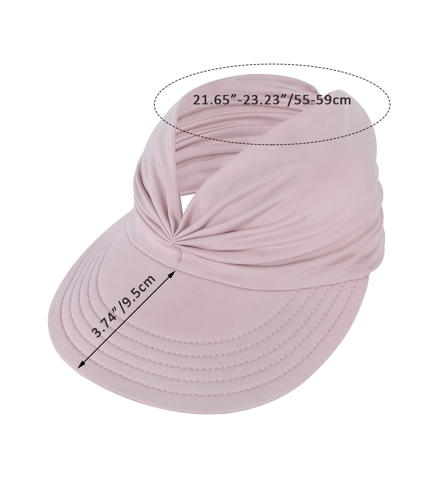 Durio Sun Hats for Women UV Protection Wide Brim Sun Visor Hats for Women Packable Summer Beach Hats Navy